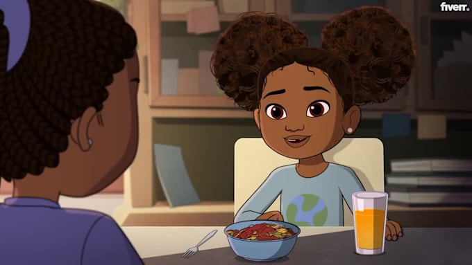 Do 2d animation for kids, youtube intro, 2d cartoon animation, logo ...