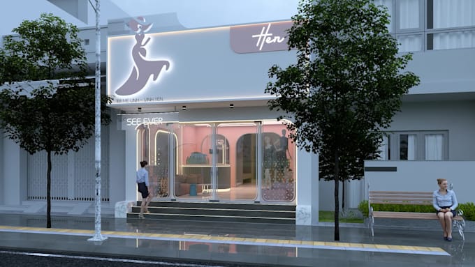 Design retail store boutique and, outlet with 3d render by Saqijanjua ...