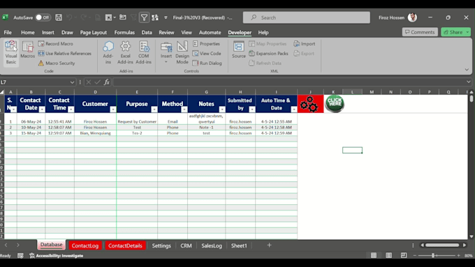 Do custom excel vba macros and automation solutions by Firoz30se | Fiverr