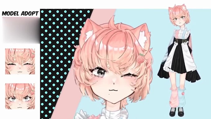 Drawand rig custom live2d vtuber model, live 2d vtuber rigging, png ...