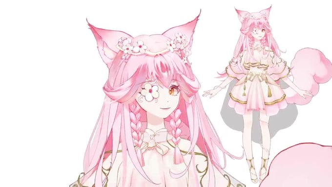 Draw and rig 2d vtuber model, live2d, anime, facerig with live2d by ...