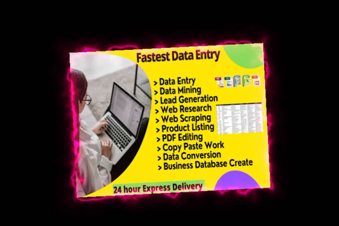 Assist you fast data entry, data processing, data mining, lead generation by Kamranrananasse ...