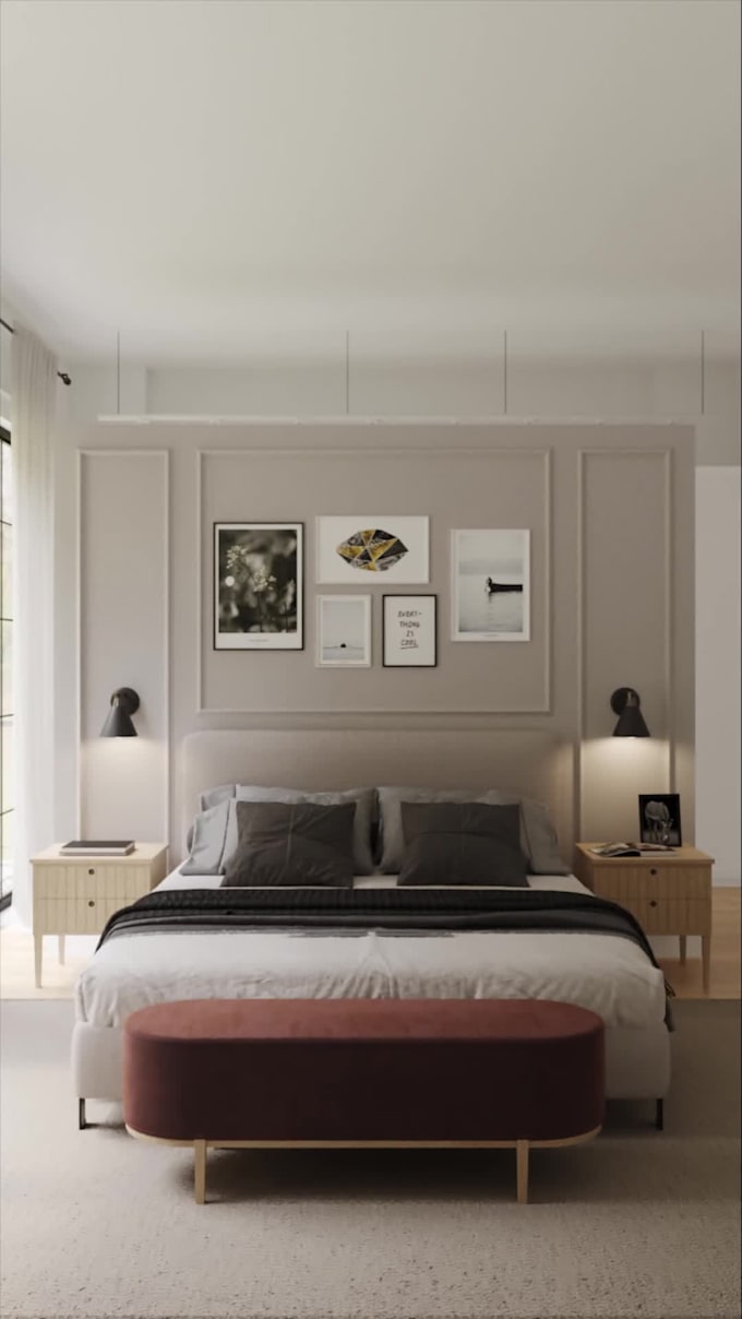 Create an interior layout, interior design and realistic 3d rendering ...