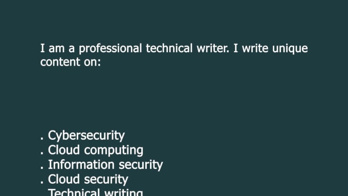 Write cyber security, cloud computing, forensic content by Joyhazz | Fiverr Write cyber security, cloud computing, forensic content by Joyhazz | Fiverr
