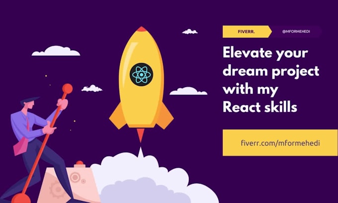 Be your professional react developer for a complete react project by ...
