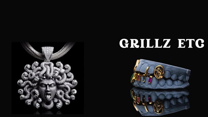 Do 3d cad grillz 3d ring necklace jewelry design, earring bracelet, 3d ...