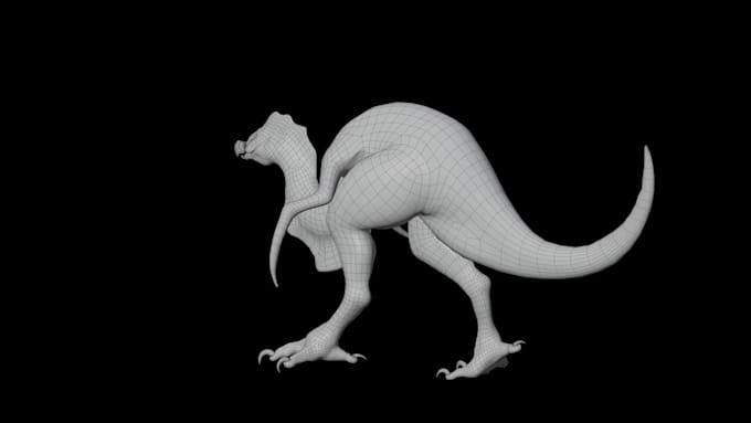 Sculpt 3d creature 3d character design for 3d animal dragon animation ...