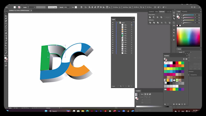 Create modern 3d logo from hand drawn sketches by Sanik_art | Fiverr