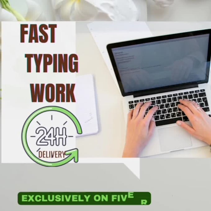 Do fast typing work within 24hours by Emmy_diva5 | Fiverr