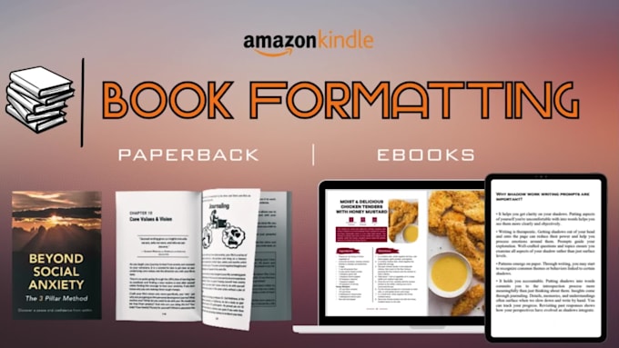 Do book formatting, kdp paperback formatting, ebook formatting and layout design by Iamumair8 ...