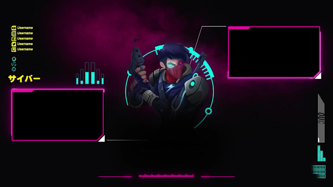 Create animated outro,screen,logo, video for kick twitch youtube by ...