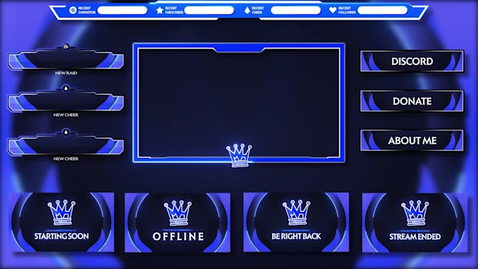 Animated twitch overlay and anime logo, emotes and animated intro by ...