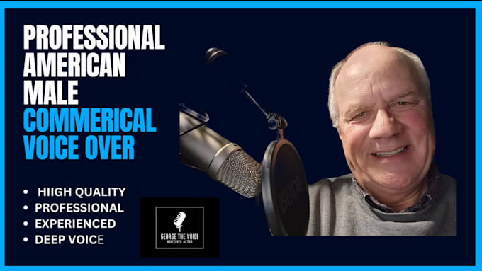 Record a professional american male voice over commercial by Gerodman ...