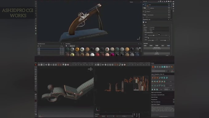 Create cgi fps, gun modeling and 3d gun animation by Ash3dpro | Fiverr