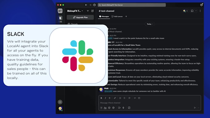 Build a custom trained ai slackbot with your private data by Bishopfxorg | Fiverr