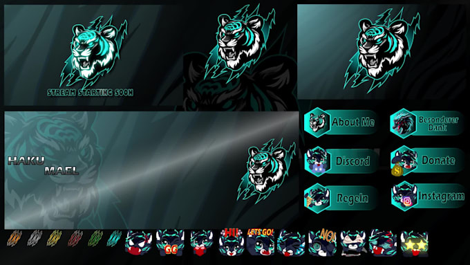 Custom twitch creations layouts logo emote animated alerts and beyond ...