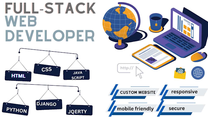 Be your full stack web developer in , html, css, python, django, react js, by Noobgamer10 | Fiverr