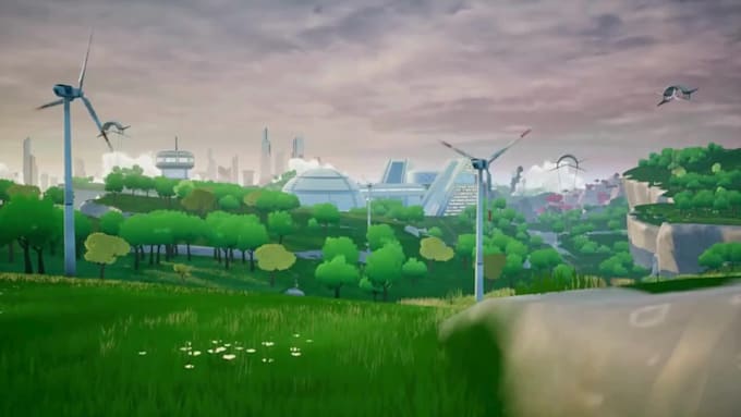 Environnement stylisé en 3d scène 3d conception de niveau 3d dans unity unreal engine blender