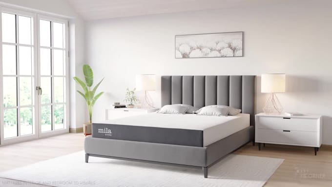 3d mattress model mattress animation 3dmattress 3d bed topper 3d ...