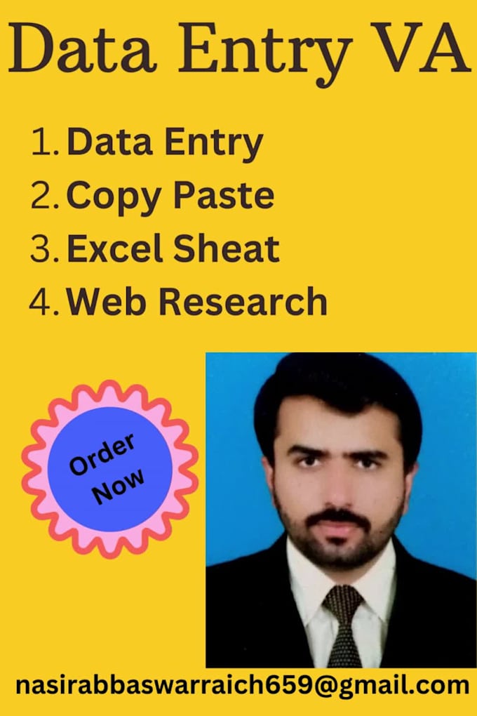 Data entry , copy paste and excel sheat editing by Nasirwriter33 | Fiverr