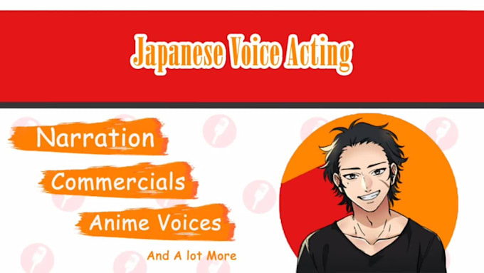 Voice act anything in a japanese male voice by Mizardtva | Fiverr