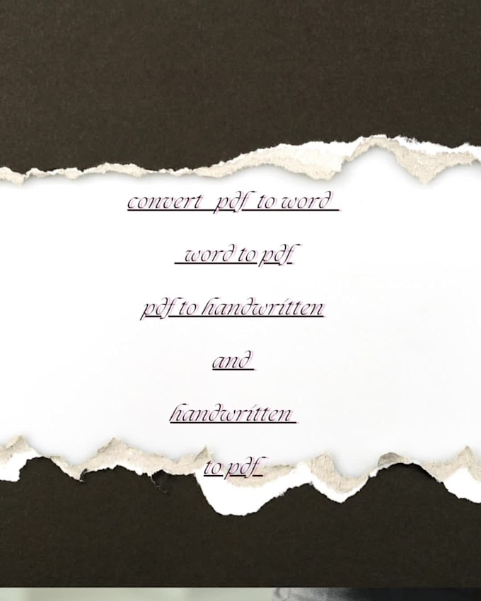 Write your pdf or word documents into handwriting by Mahamsiddiqu979 ...