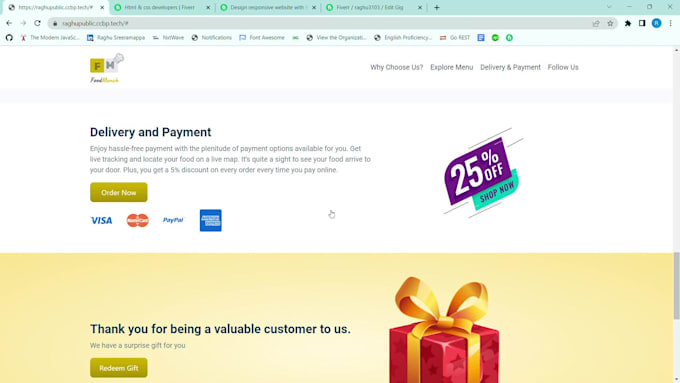 Design responsive website with html, css, and bootstrap by Raghu3103 ...