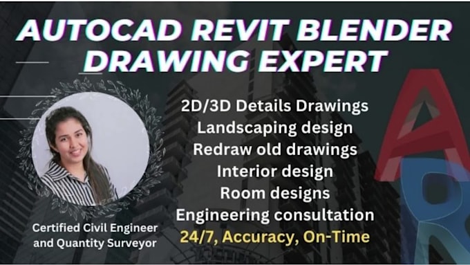 Draw 2d and 3d drawings in autocad, revit by Shachimapatuna | Fiverr