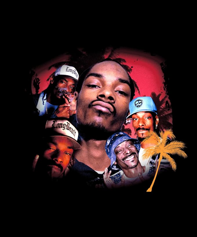 Design rappers tshirt , vintage , bootleg , 90s by Aesthdesign | Fiverr