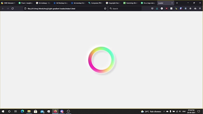 Do a loading page with html css by Anujbhavsar | Fiverr