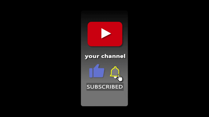 Do for your youtube channel this animated subscribe panel by Youcefkais | Fiverr