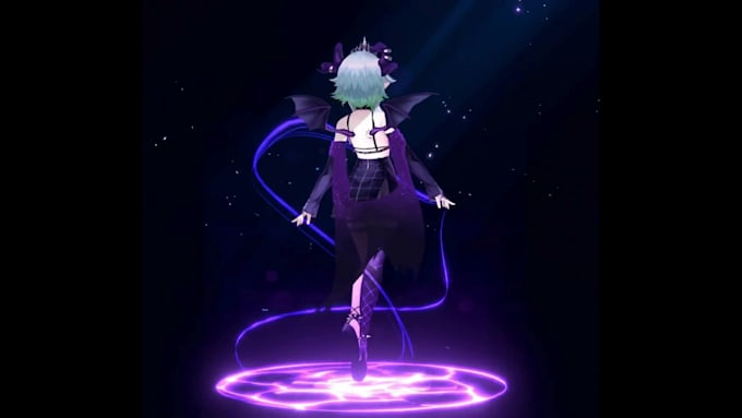 Custom 3d vtuber avatar vtube rig vroid model vtuber character blender ...