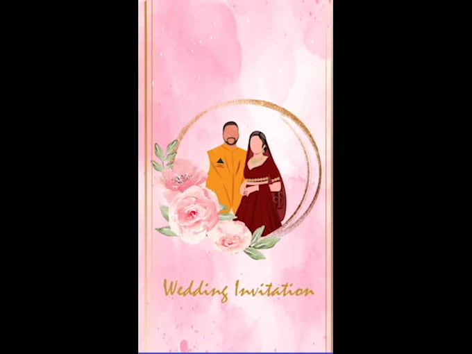 Do animated wedding cards by Hirafarooq19 | Fiverr
