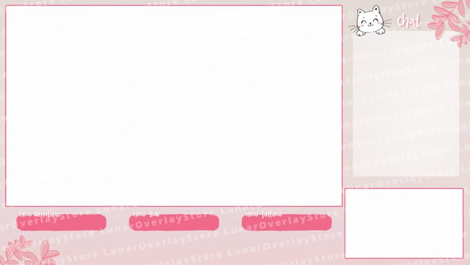 Do a pink cat overlay for twitch by Moon82929 | Fiverr
