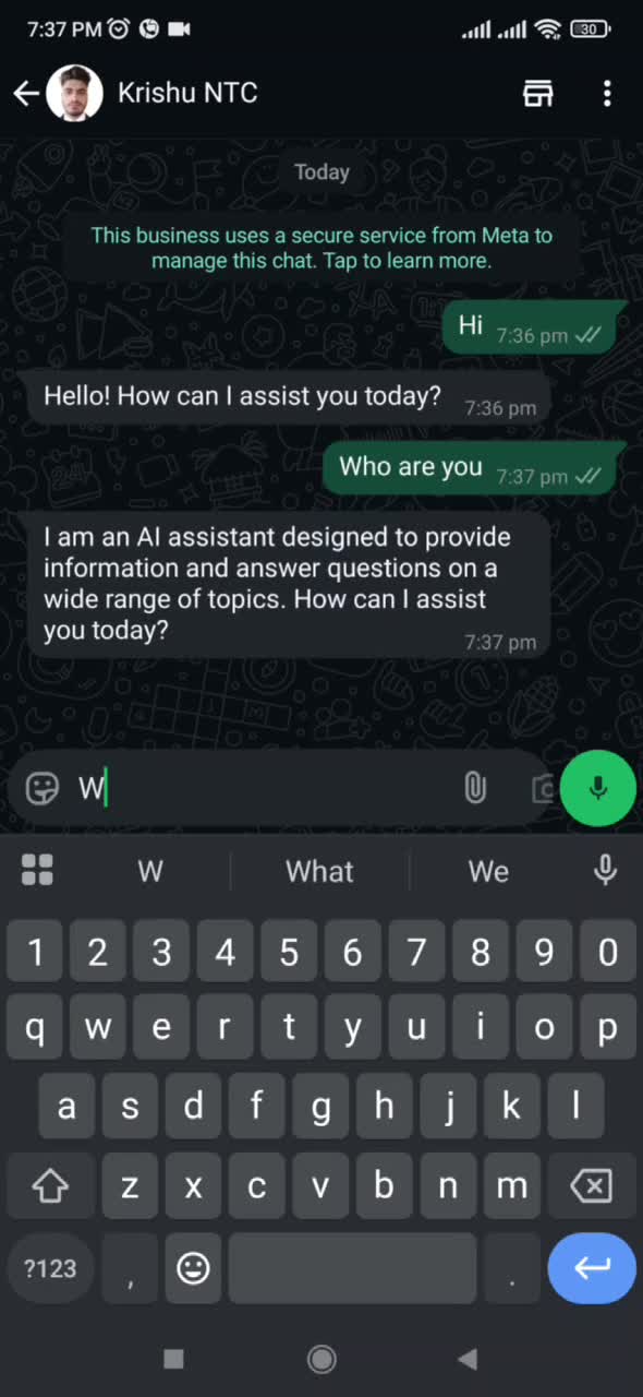 Build whatsapp chatbot for your business powered by ai by Aanya8848 ...