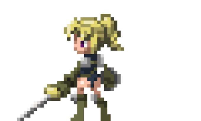 Draw retro pixel game art, pixel art, 2d sprite sheet, pixel art ...