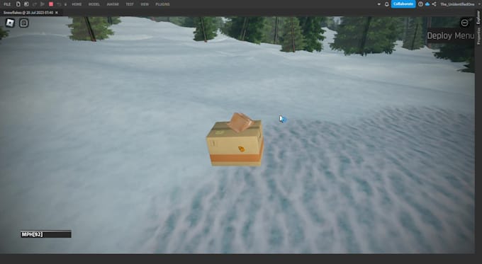 Give you a roblox snow boarding game by Intheboxyt | Fiverr