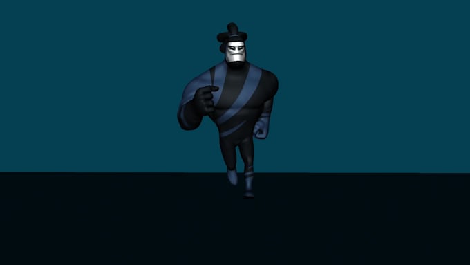 Character run cycle in 3d by Akhil_ajayakuma | Fiverr