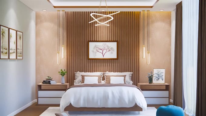 Create 3d interior design and realistic rendering by Tanvir9055 | Fiverr