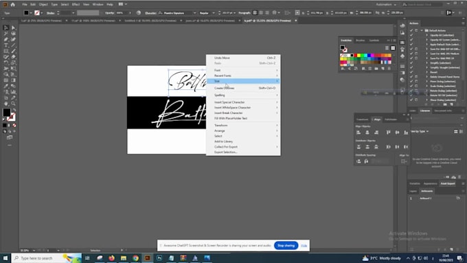 Create an luxury signature handwritten scripted logo design by Mstalza ...