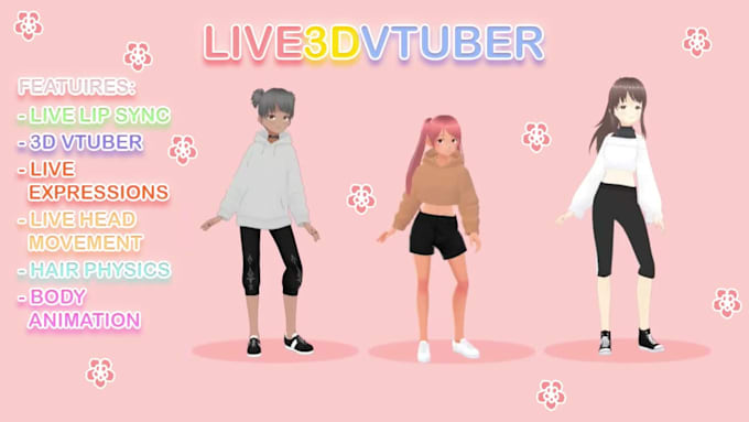 Design 3d vtuber for streamer by Mi_series | Fiverr