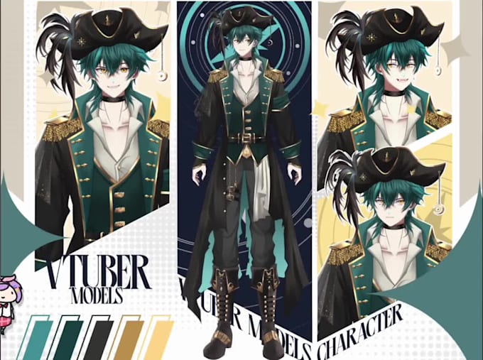 Live2d character,vtuber model,anime, fanart,pngtuber,chibi,vroid,vrchat ...