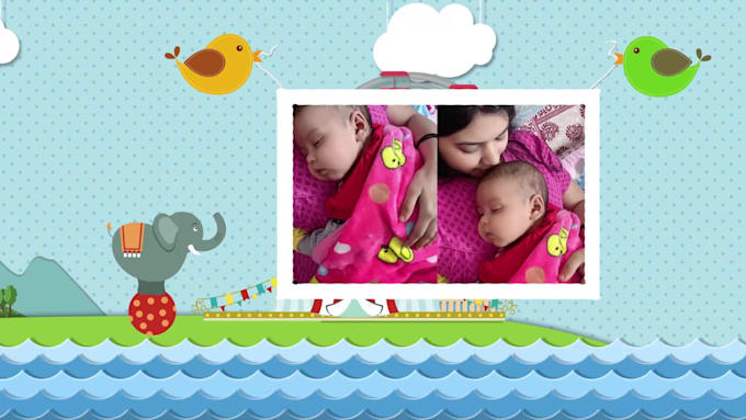 Create happy birthday slideshow video photo slideshow, cute baby ...