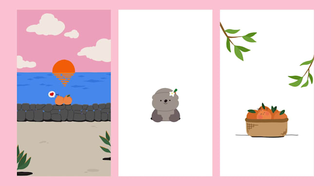 Create 2d gif animations, stickers by Jaslyntjhai | Fiverr