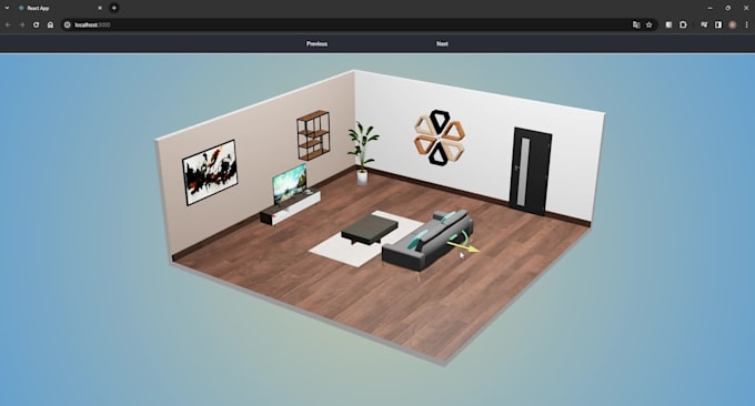 Create your 3d website scene in three js by Daniele_noto | Fiverr