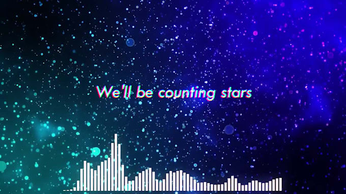 Create aesthetic lyric video with audio spectrum by Uttarang | Fiverr