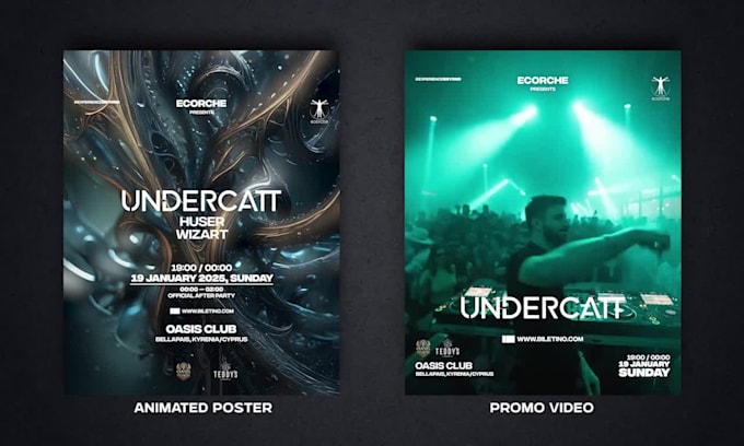 Design world class poster for your next techno event by Bilgehanalperen ...