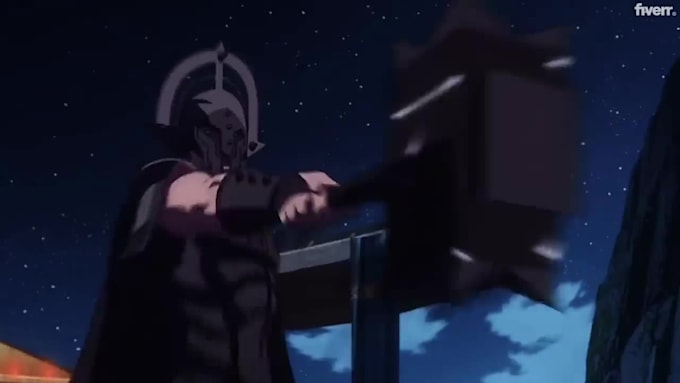 Create 2d japanese anime style, 2d anime fighting, anime animation ...