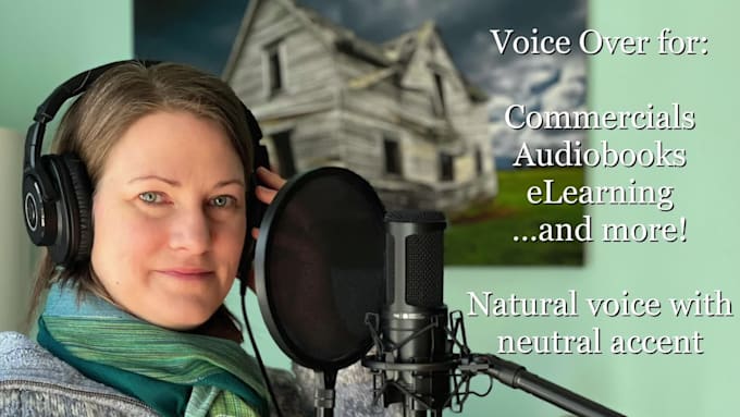 Record a female american or canadian voice over in your desired tone by ...