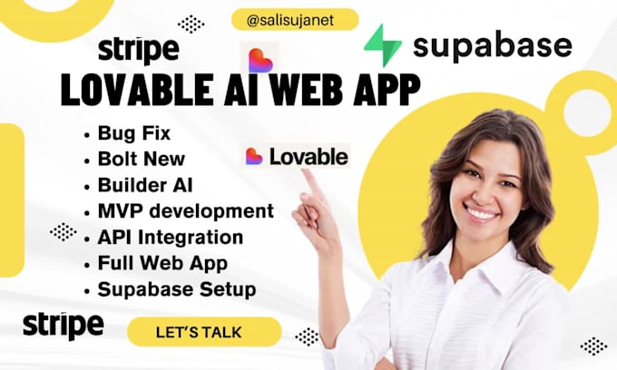 Build lovable ai website web app using lovable ai lovable app bolt ai supabase by Salisujanet ...